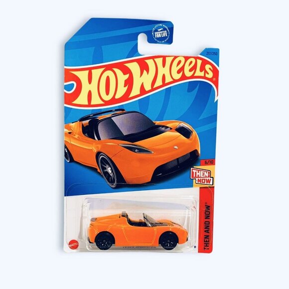 Hot Wheels | Toys | New 223 Hot Wheels Orangeblack Tesla Roadster Then ...